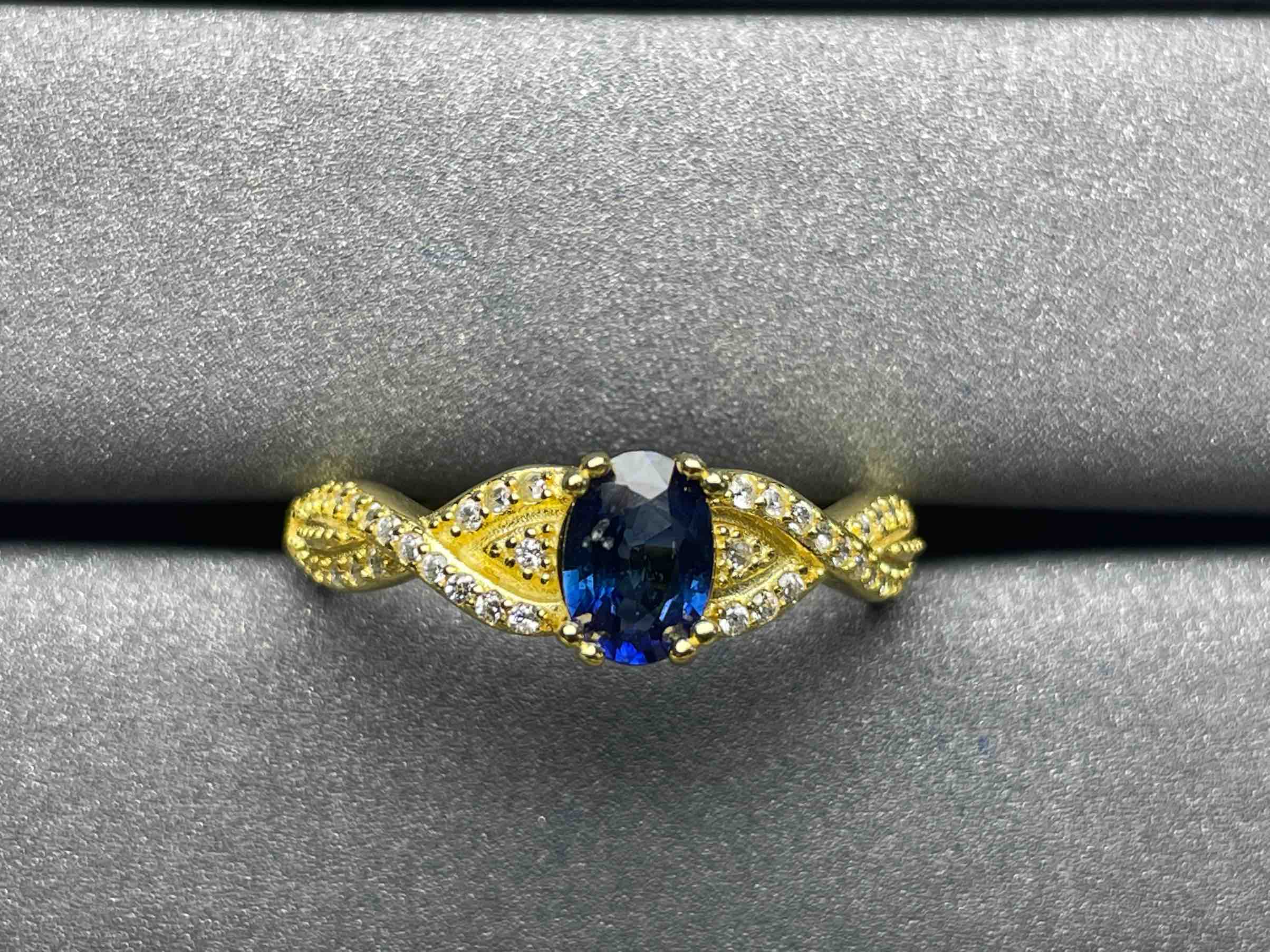 A834 Blue Sapphire Ring – Wave Crystal Jewelry